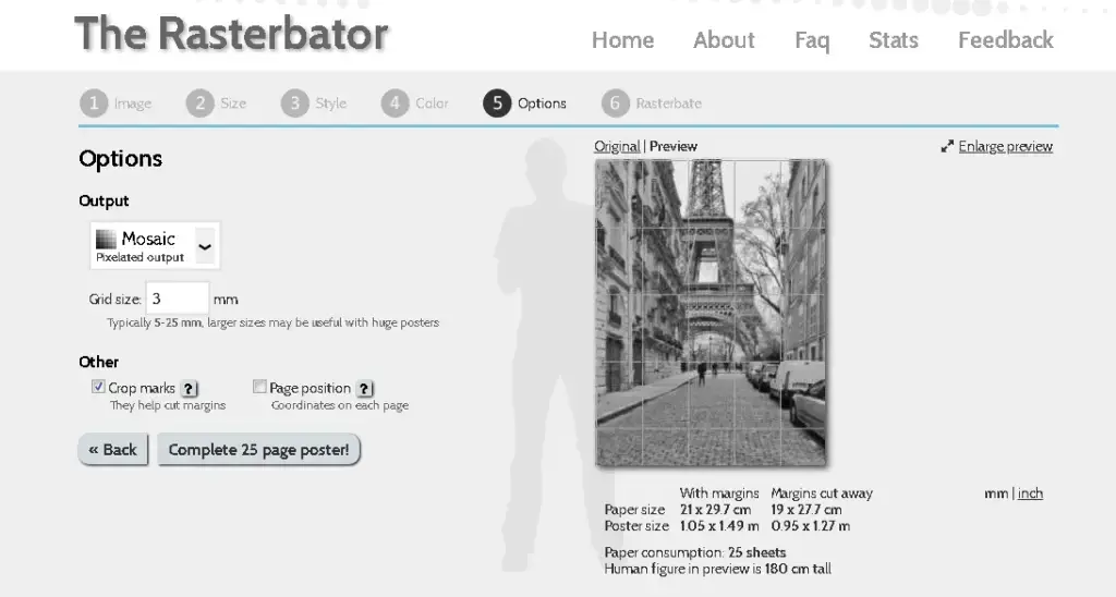 Создать постер с помощью онлайн-сервиса Rasterbator - просто!