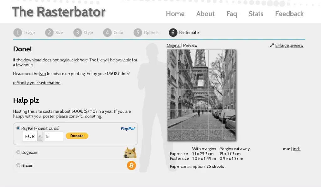 Создать постер с помощью онлайн-сервиса Rasterbator - просто!
